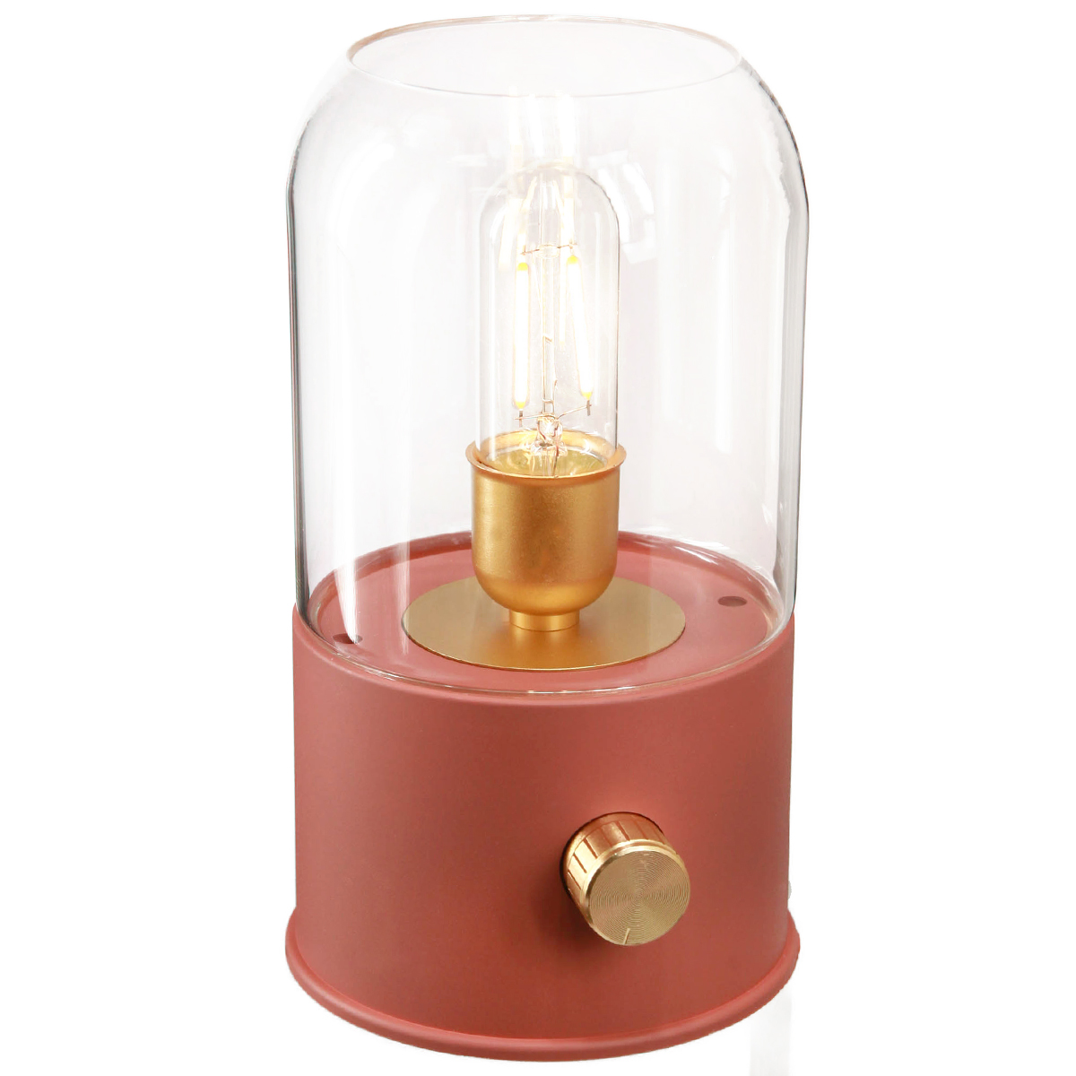 Floristik21.de LED Tischlampe Retro Leuchte Warmweiß Braun Vintage ...