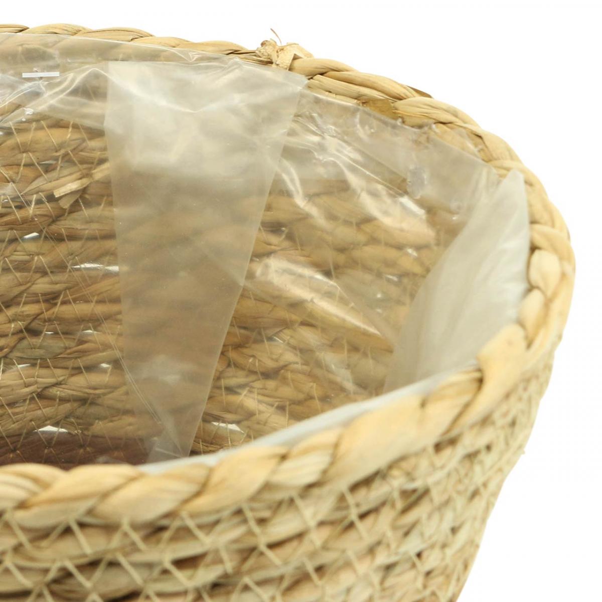 Floristik21.de Pflanzkorb Übertopf Seegras Korb Deko Natur Ø19cm H16cm ...